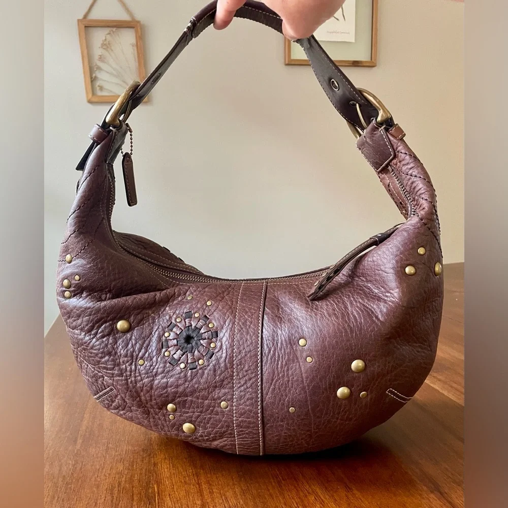Coach | Bags | Vintage Coach Studded Mia Leather Soho Hobo Bag | Poshmark
